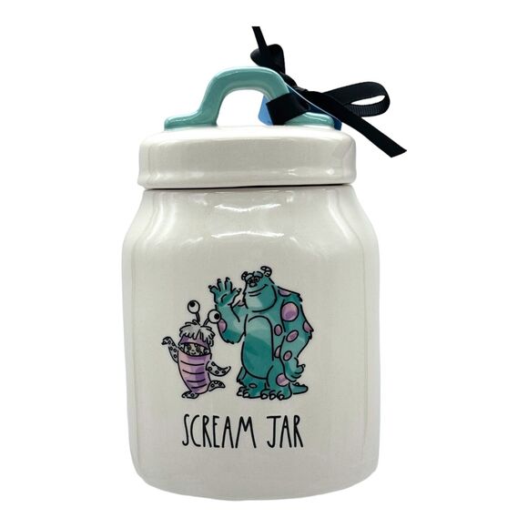 Rae Dunn | Kitchen | Rae Dunn Monsters Inc Pixar Scream Jar Canister Sully And Boo Mike Disney ...